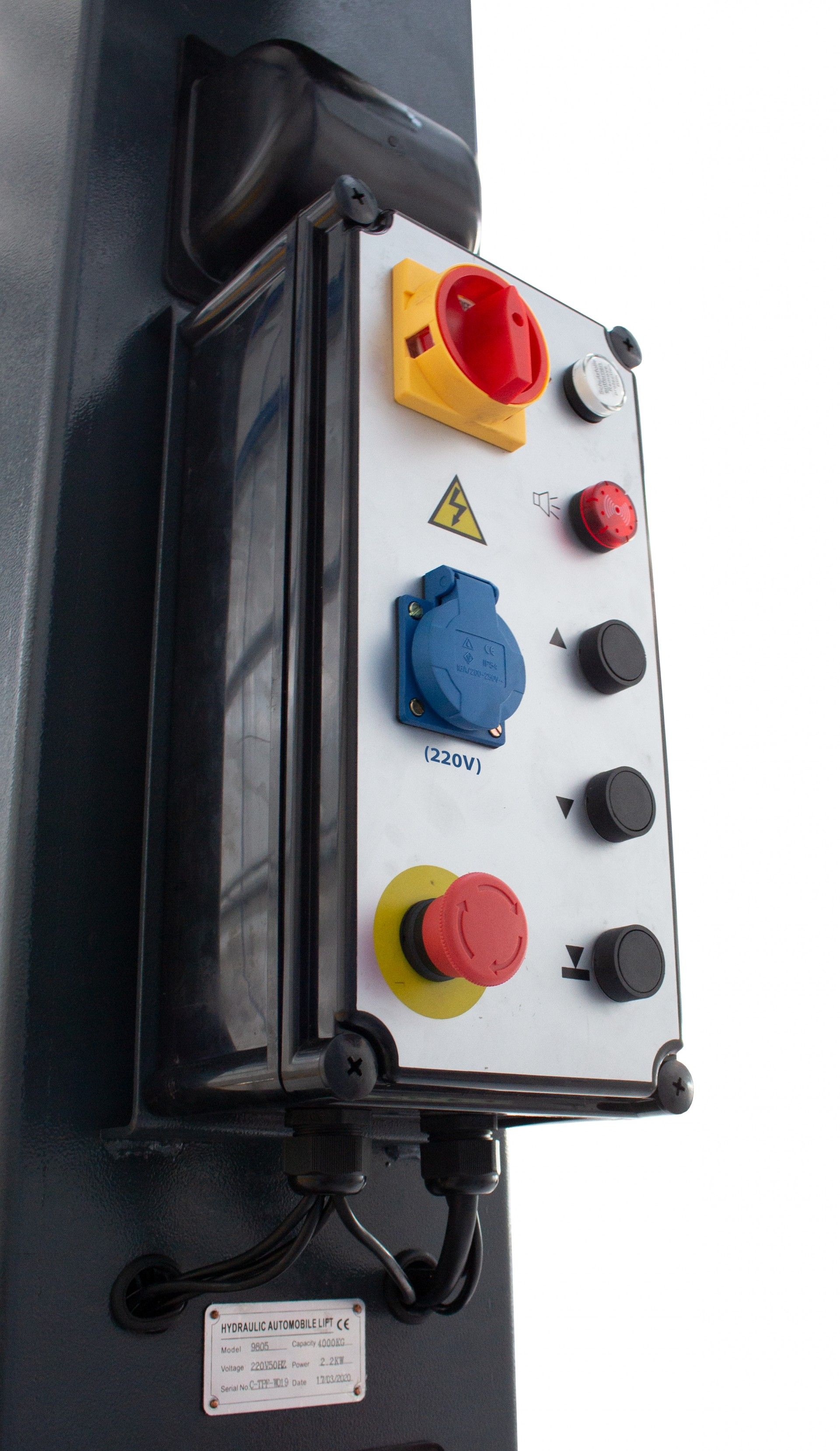 4 TON ELECTRO HYDRAULIC LIFT TWO COLUMNS 380V - 9805 | KROFTOOLS