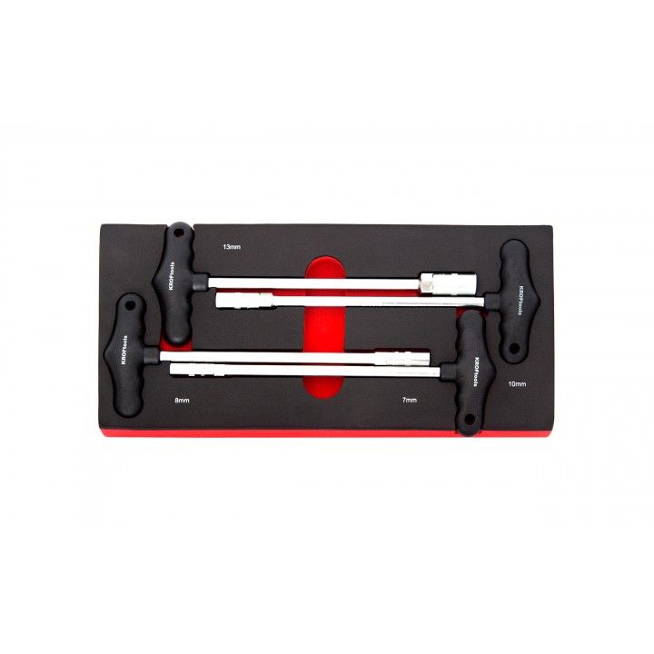 T-HANDLE HEX. SOCKET WRENCH SET 4 PCS - 8588 | KROFTOOLS