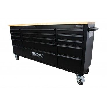 72"- 15 DRAWER MOBILE WORKBENCH - 8672 | KROFTOOLS